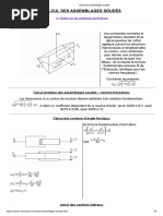 Calcul des soudures et dimensionnement | PDF | Soudage | Construction
