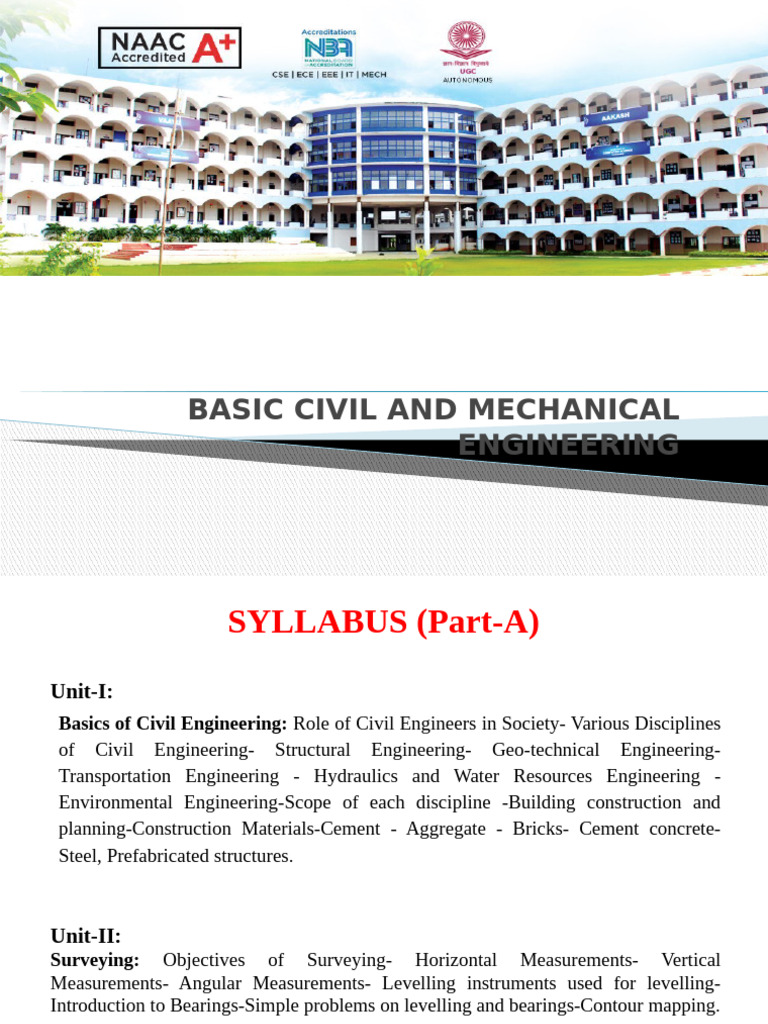 Bcme Unit-1 | PDF