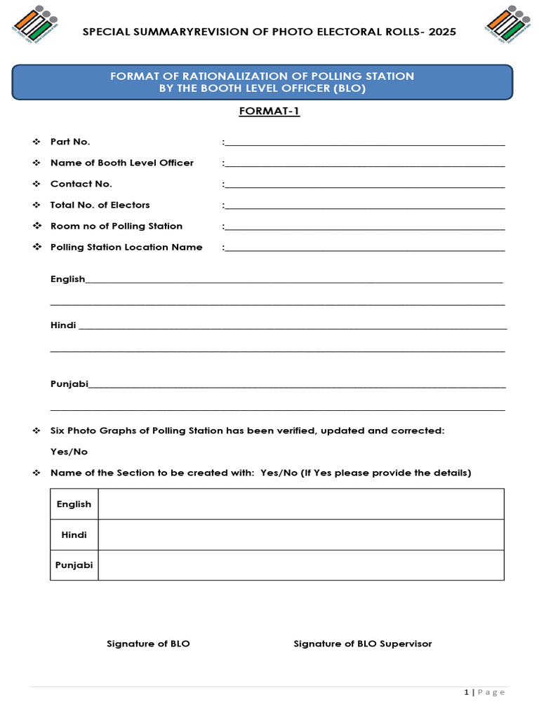 Blo Format SSR-2025 - Final | PDF
