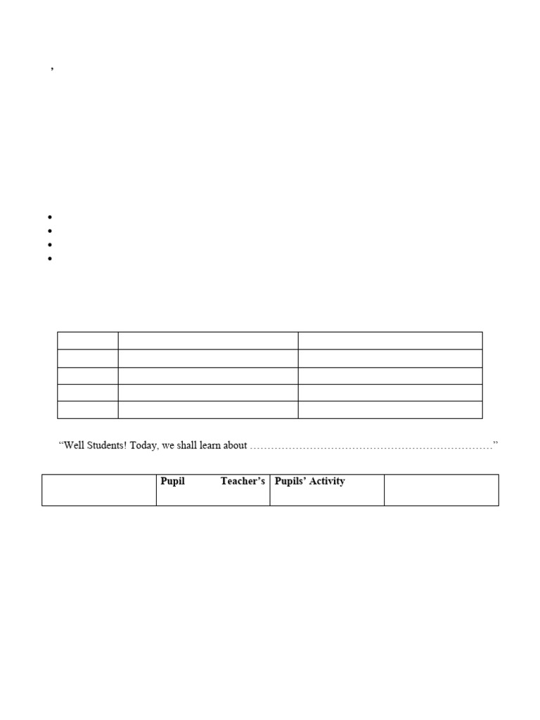 Updated Format of Lesson Plan - 31-8-2024 | PDF