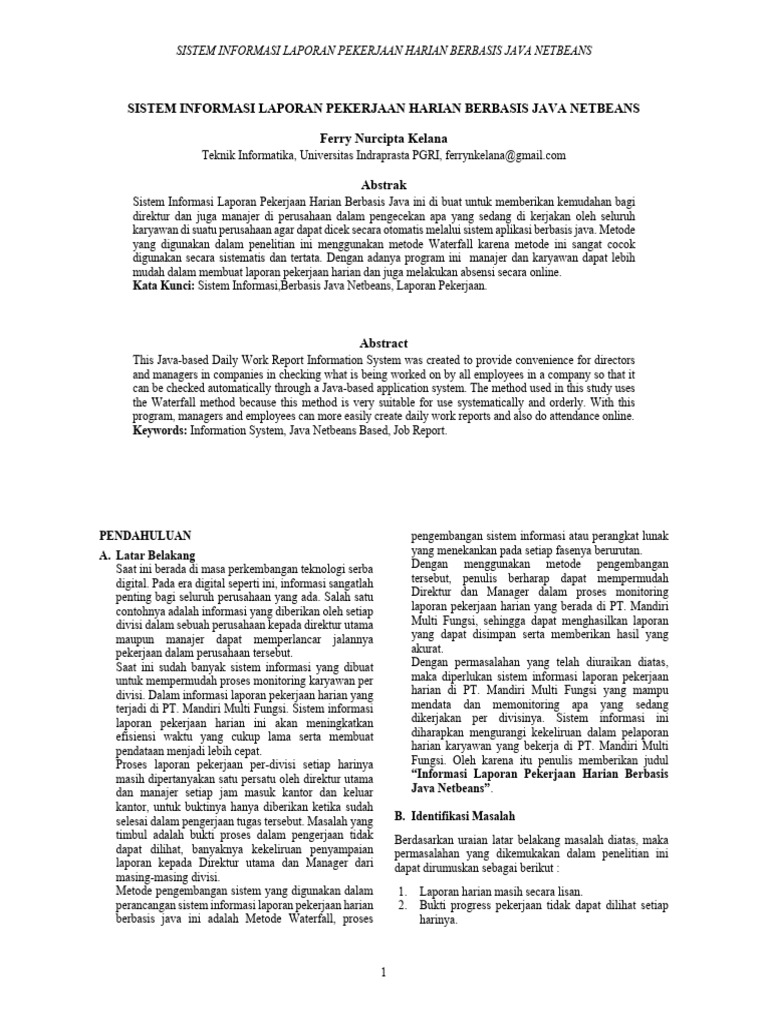 Draft Artikel Jurnal | PDF