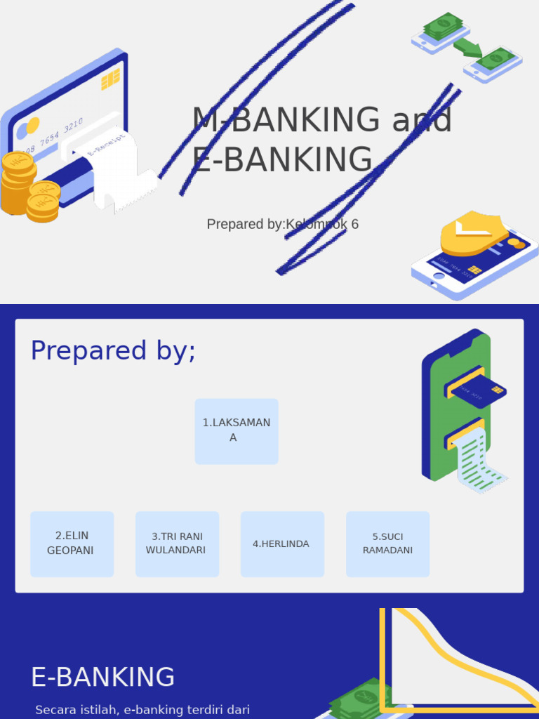 Tugas Kelompok PPT E-Banking and M-Banking | PDF