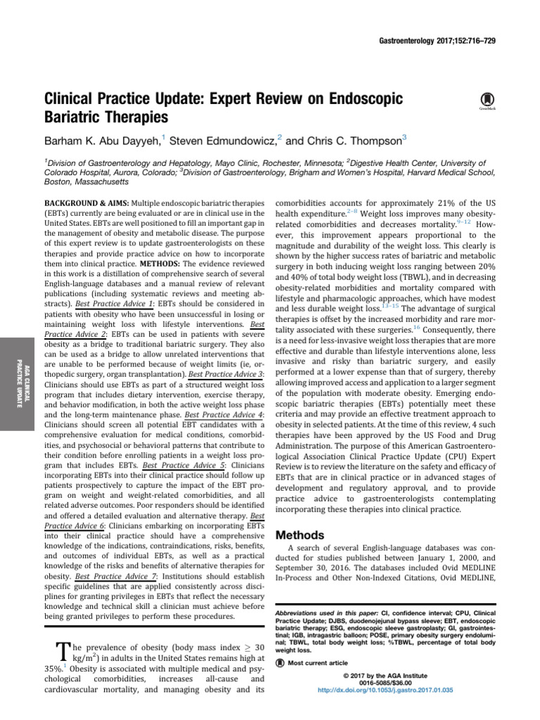 Endoscopic | PDF