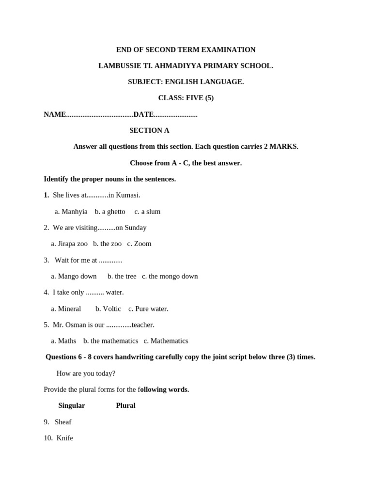 Basic Five English | PDF