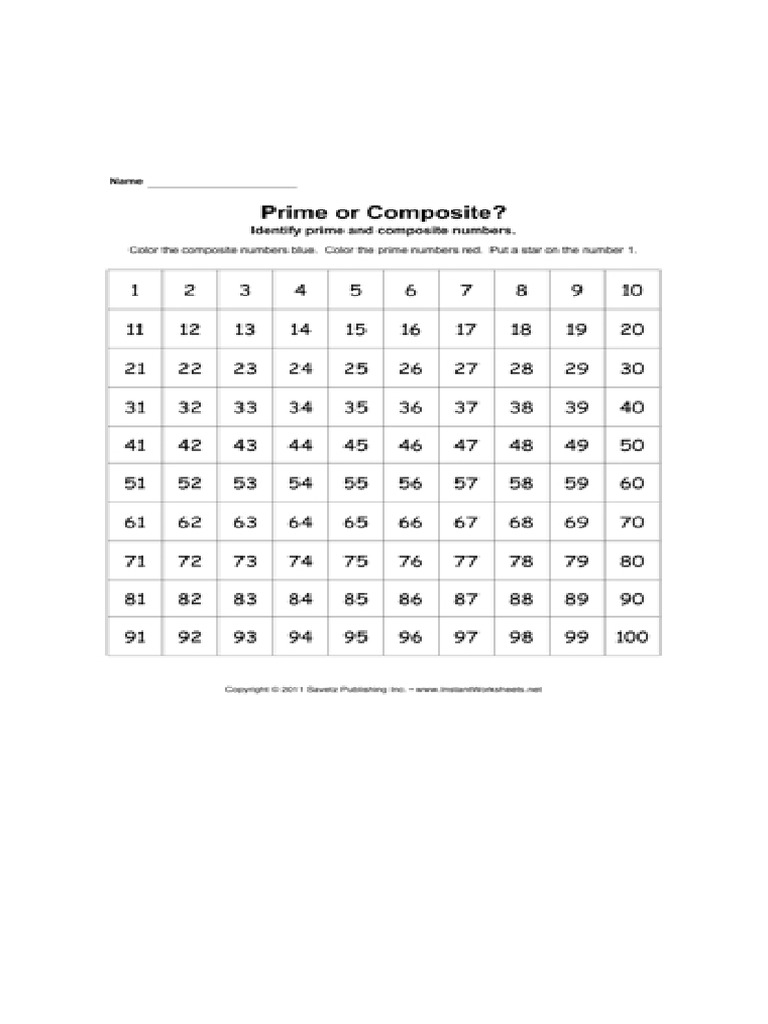 Prime Composite Numbers Worksheet - 379255.png | PDF