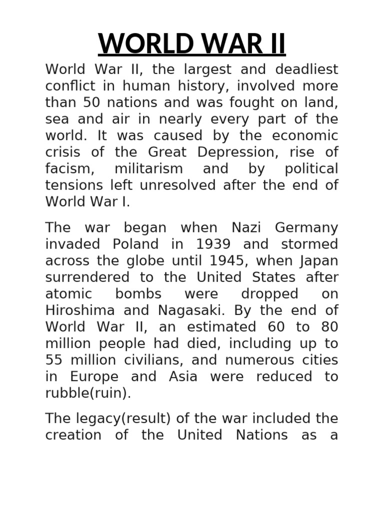 World War II | PDF