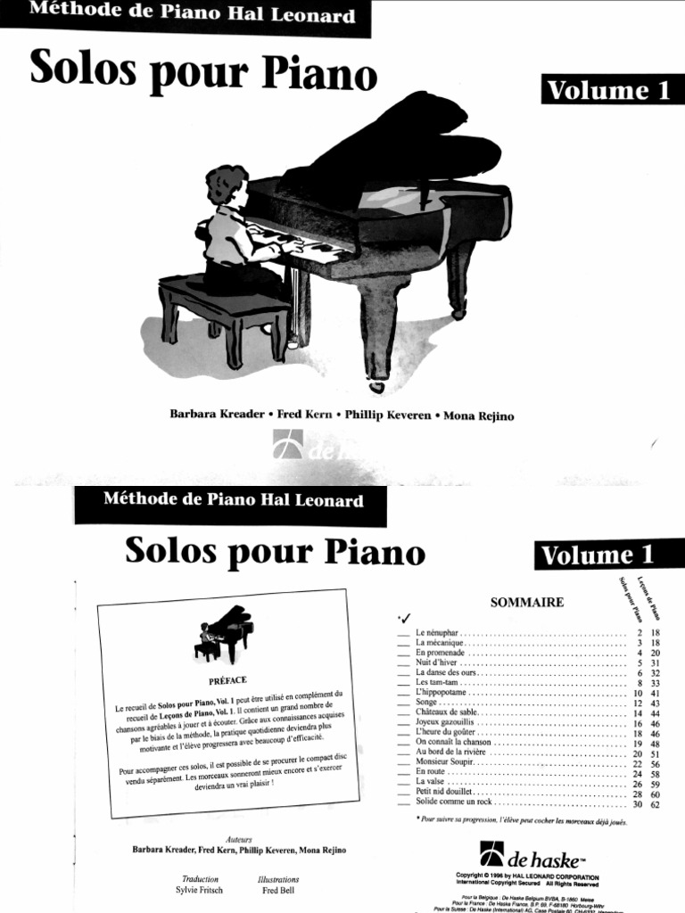 Solos Pour Piano Vol 1 | PDF