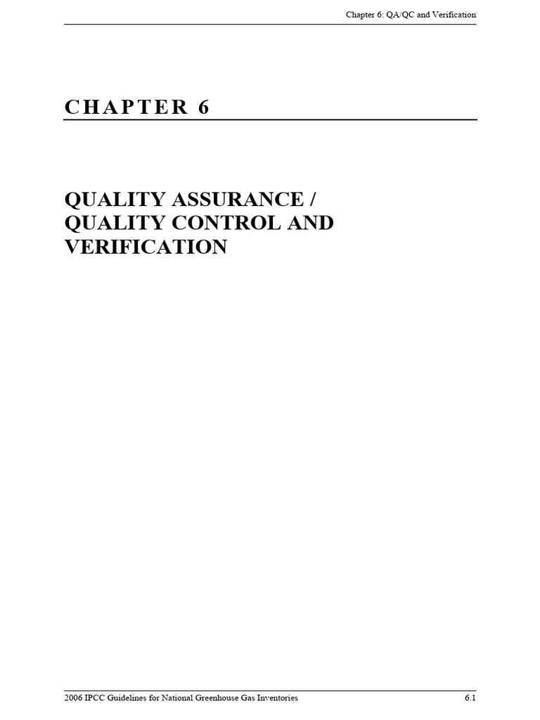 IPPC - QA - QC GHG Inventory-1-15 | PDF