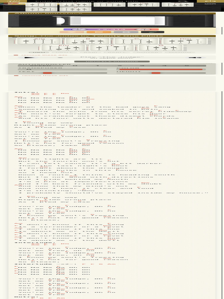THE JUDGE Ukulele Tabs by Twenty One Pilots On UkuTabs | PDF