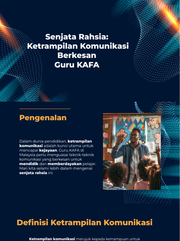 Slidesgo Senjata Rahsia Ketrampilan Komunikasi Berkesan Guru Kafa Malaysia 2024082603492123Uu | PDF