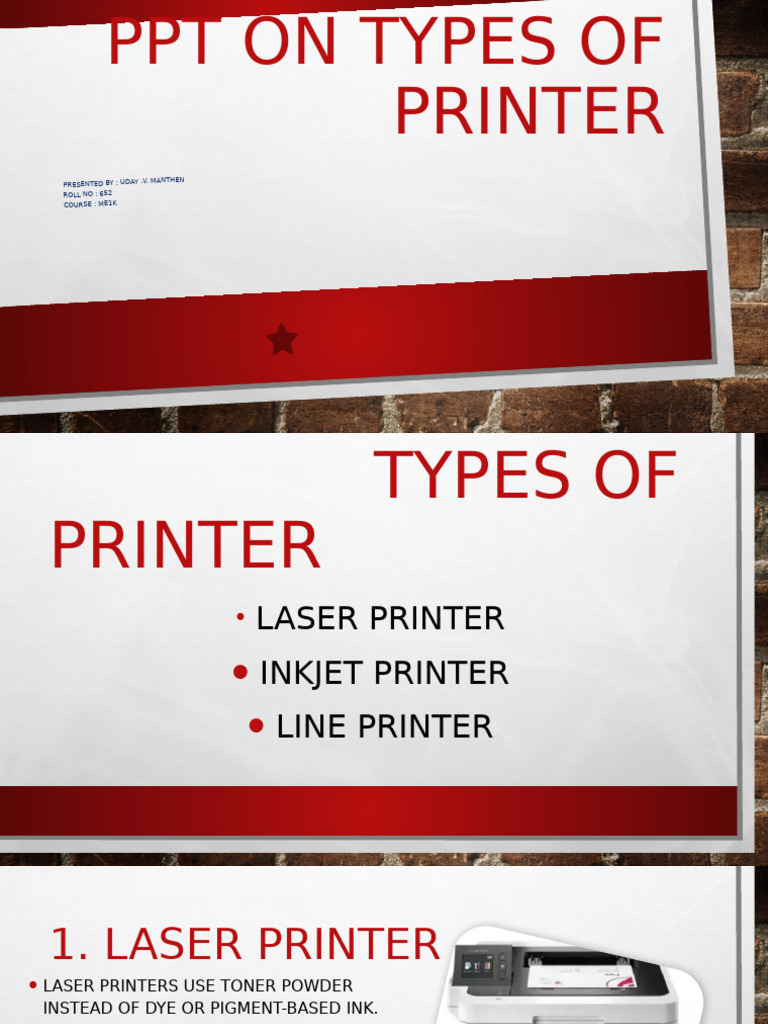 On Types of Printer | PDF