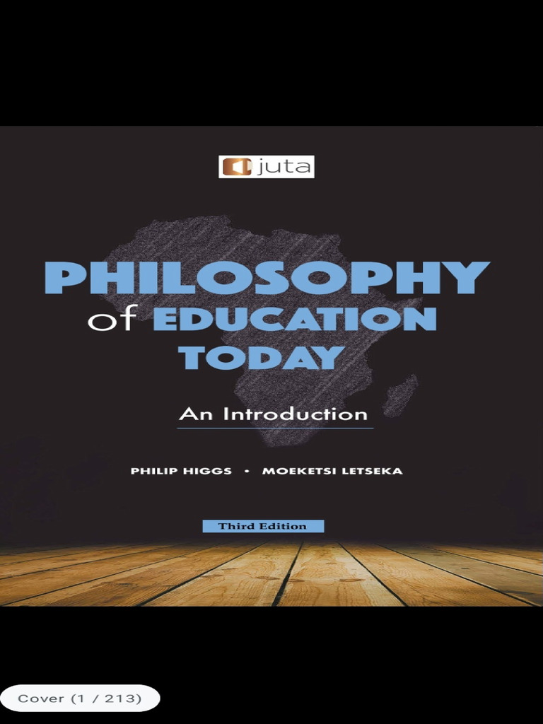 Philosophy of Education Today - 230708 - 122740-1 | PDF