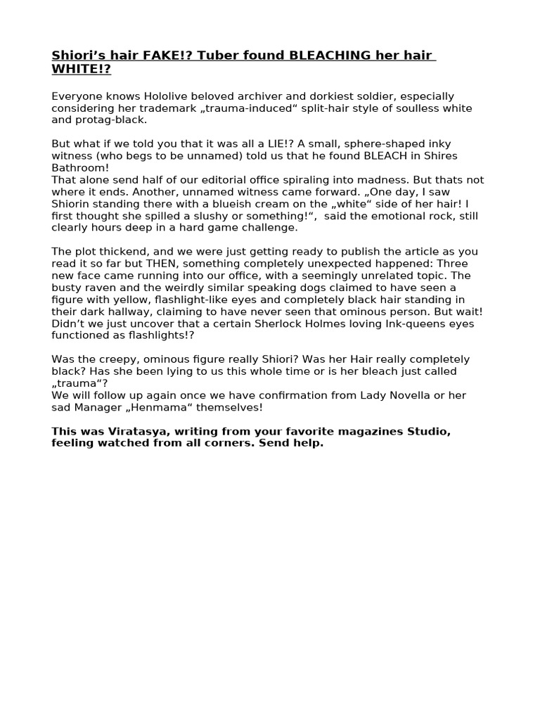 Shiori Bleach Article-1 | PDF