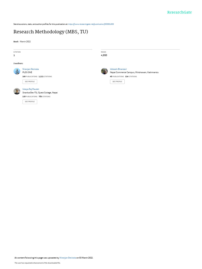 Final Research Methodology Mb Stu Pdf