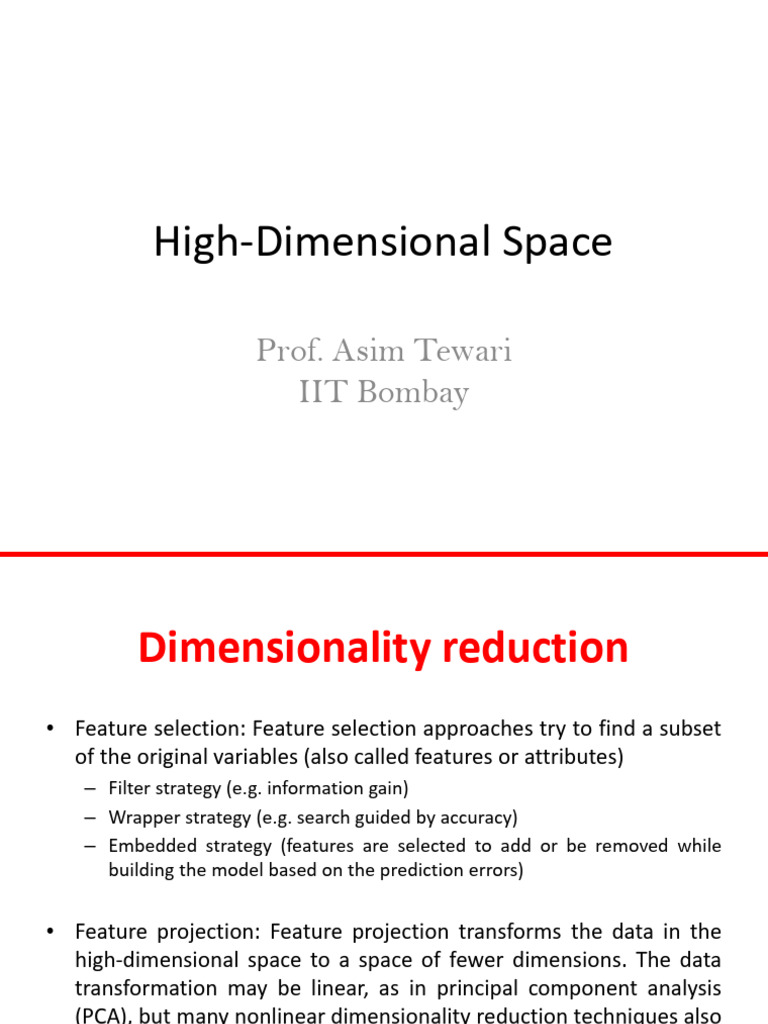 5_High-Dimensional Space | PDF