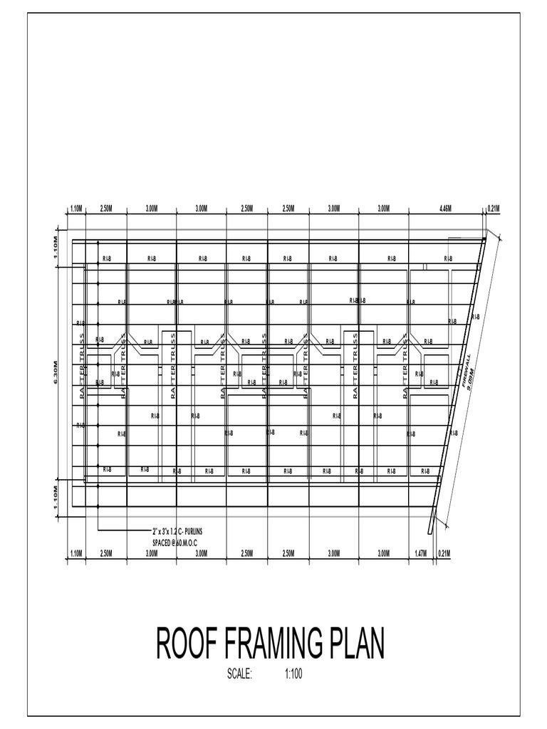 Roof Framing Plan | PDF | Structural Engineering