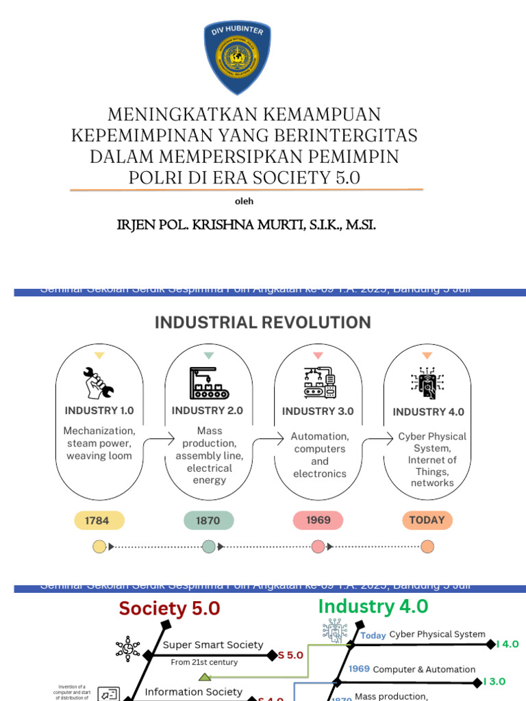Paparan Seminar Sespimma Kadivhubinter Polri | PDF