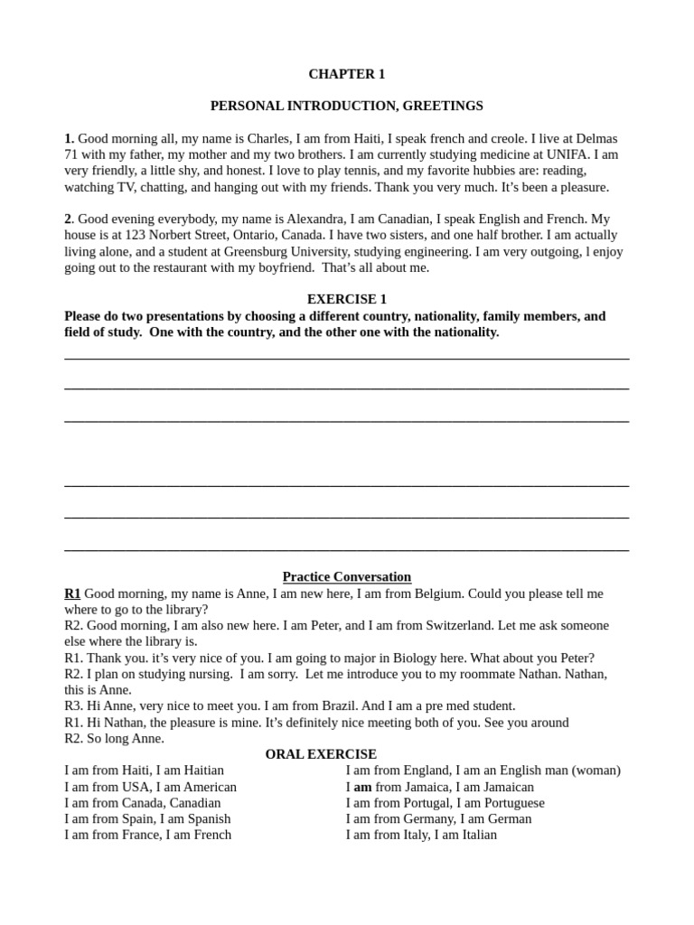 Chapter 1, Beginner Level | PDF