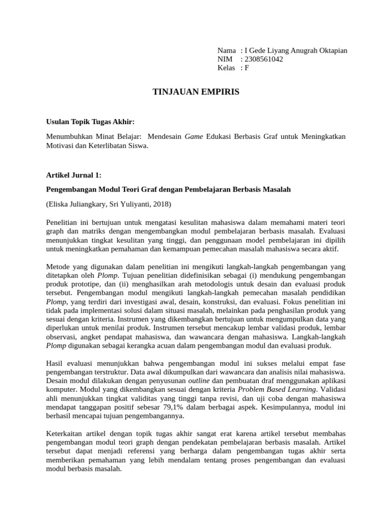 Tinjauan Empiris | PDF