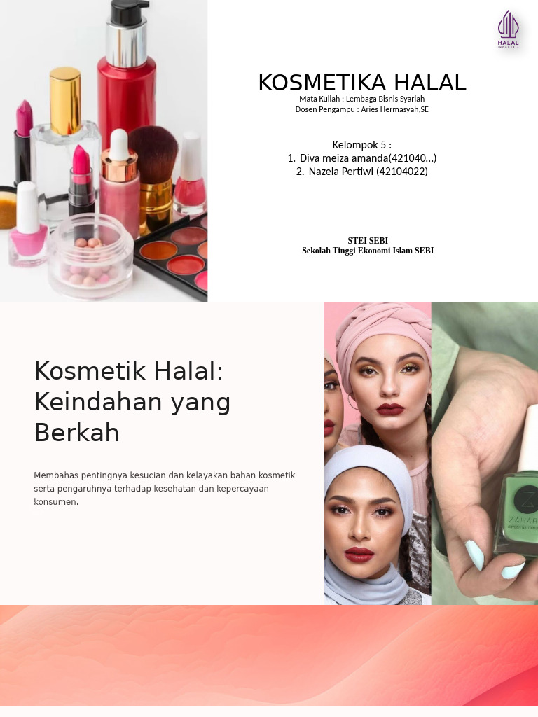 Kel 5 - Kosmetik Halal - MK Fqih LBS | PDF