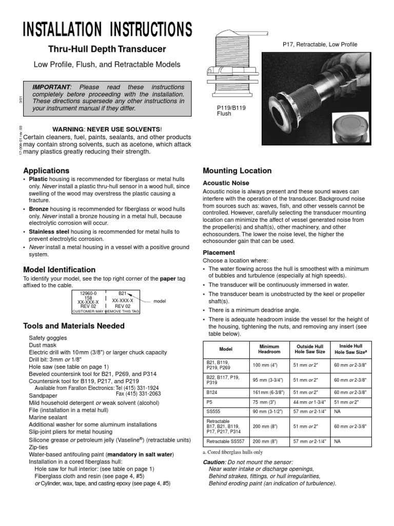 P119 B119 Installation | PDF | Wire | Electrical Connector