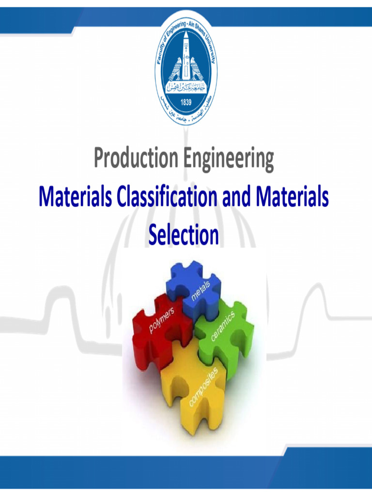 Materials Classification and Selection Mod | PDF