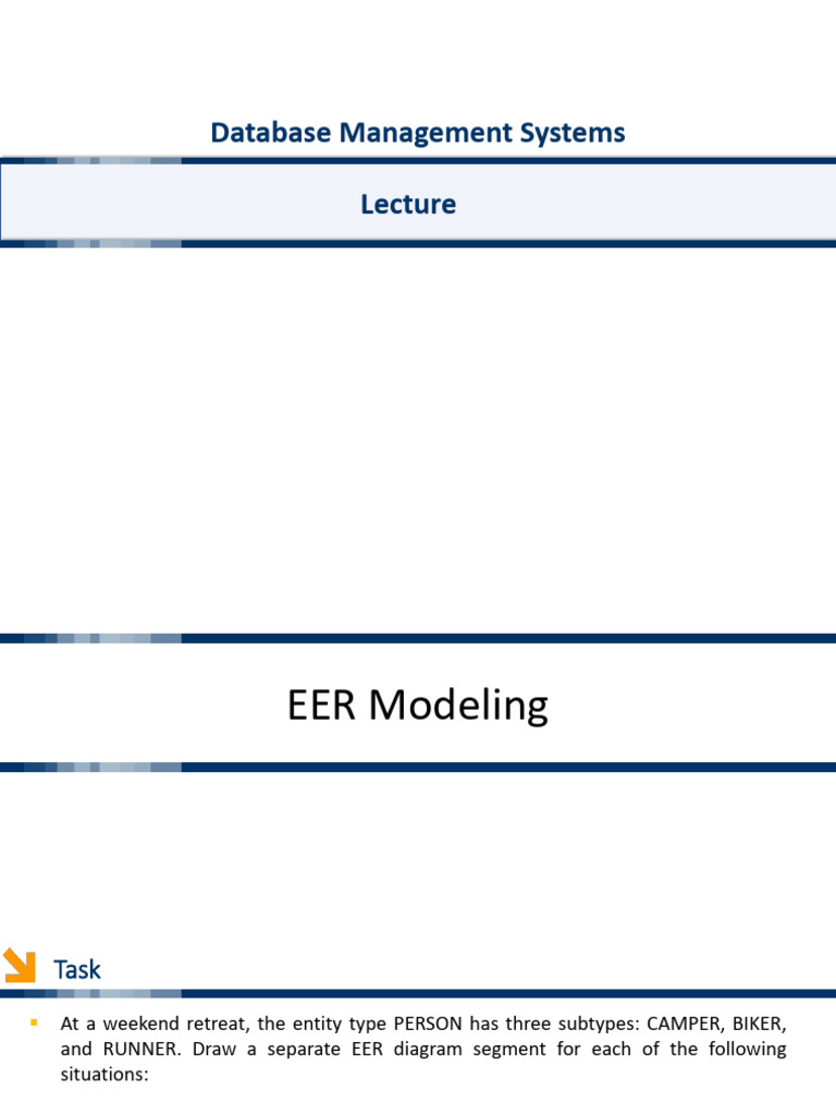 DBMS Lec Database EERD II Case Study | PDF