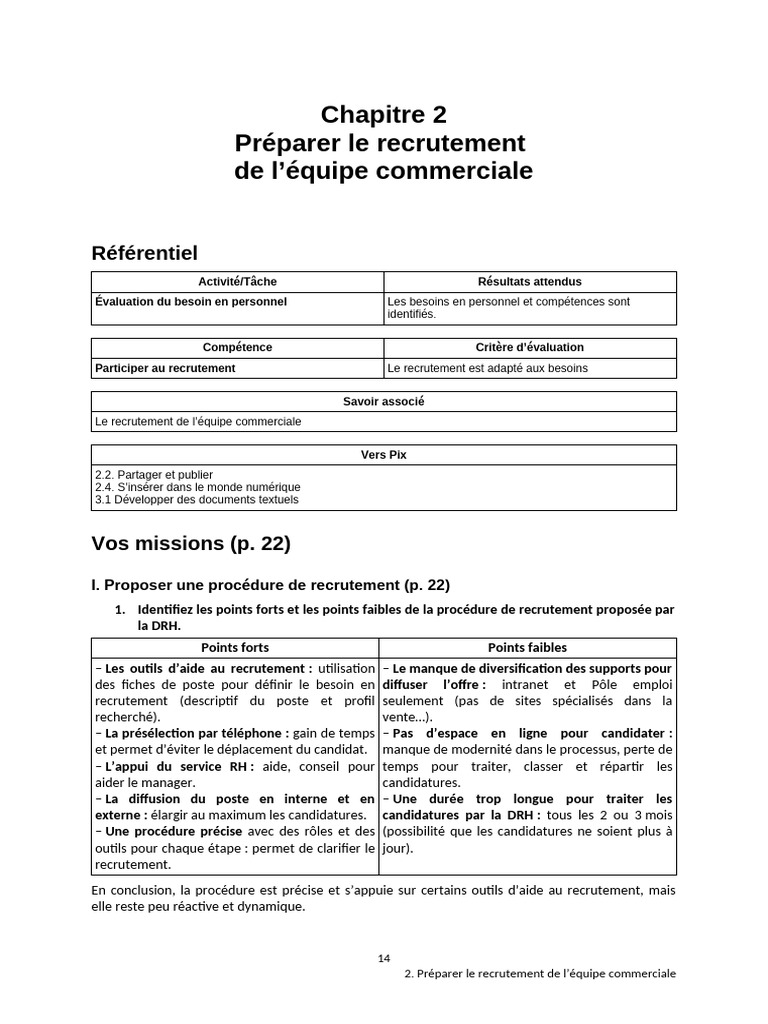 MCO Management Chap02 Corrige | PDF
