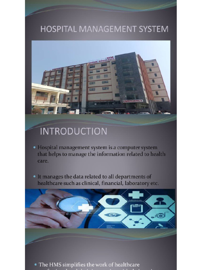 Hospital - PPT Micro Project | PDF