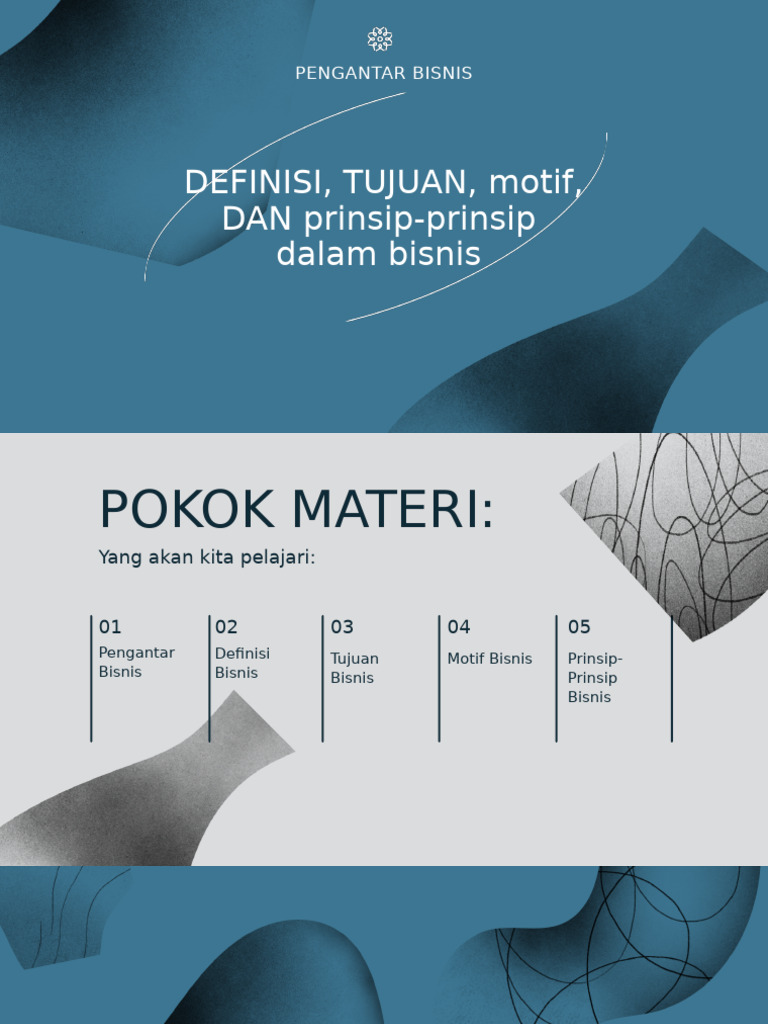 Materi Perkuliahan Ke 1 Definisi, Tujuan, Motif, Motif, Prinsip ...