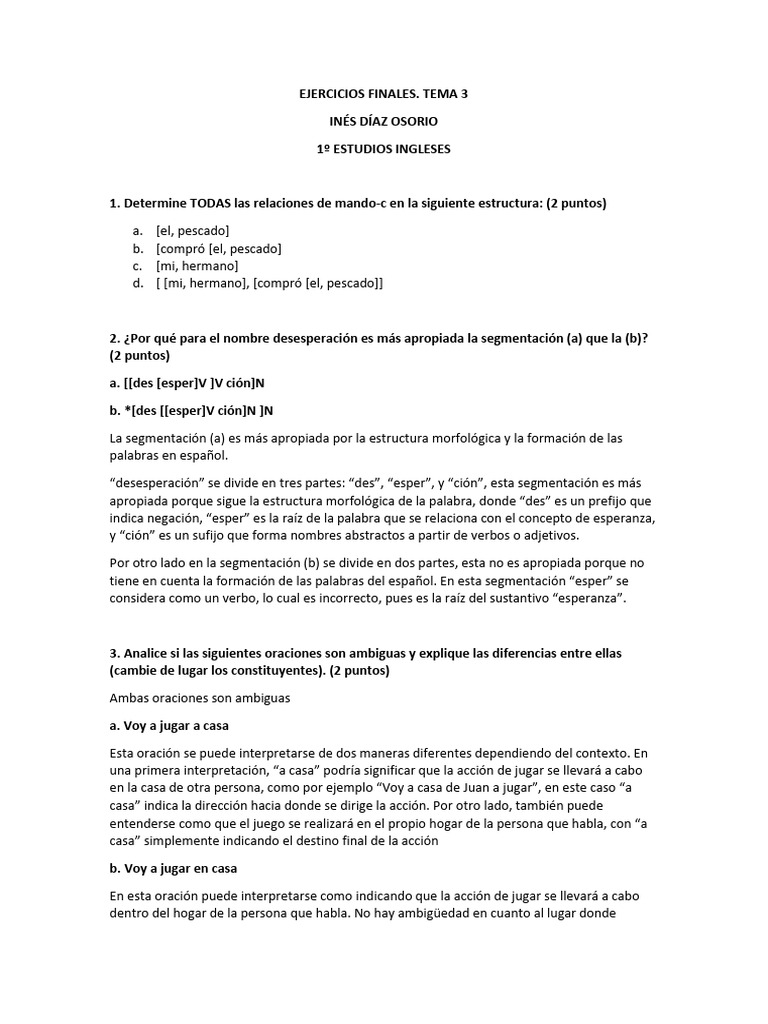 Ejercicios Finales 3 | PDF