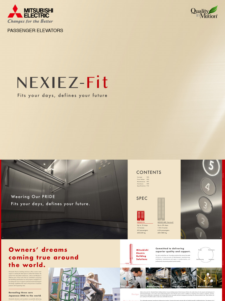 Brosur Lift Mitsubishi | PDF