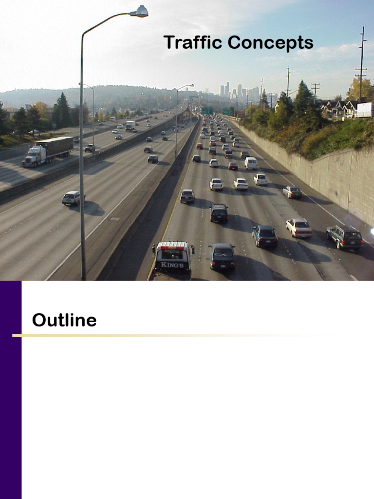 Traffic Concepts and Anylis | PDF | Traffic | Speed