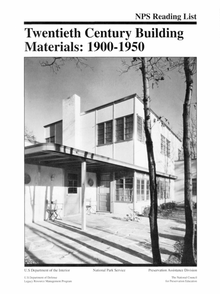 Twentieh Century Building Materials 1900-1950 | PDF | Plywood | Flooring
