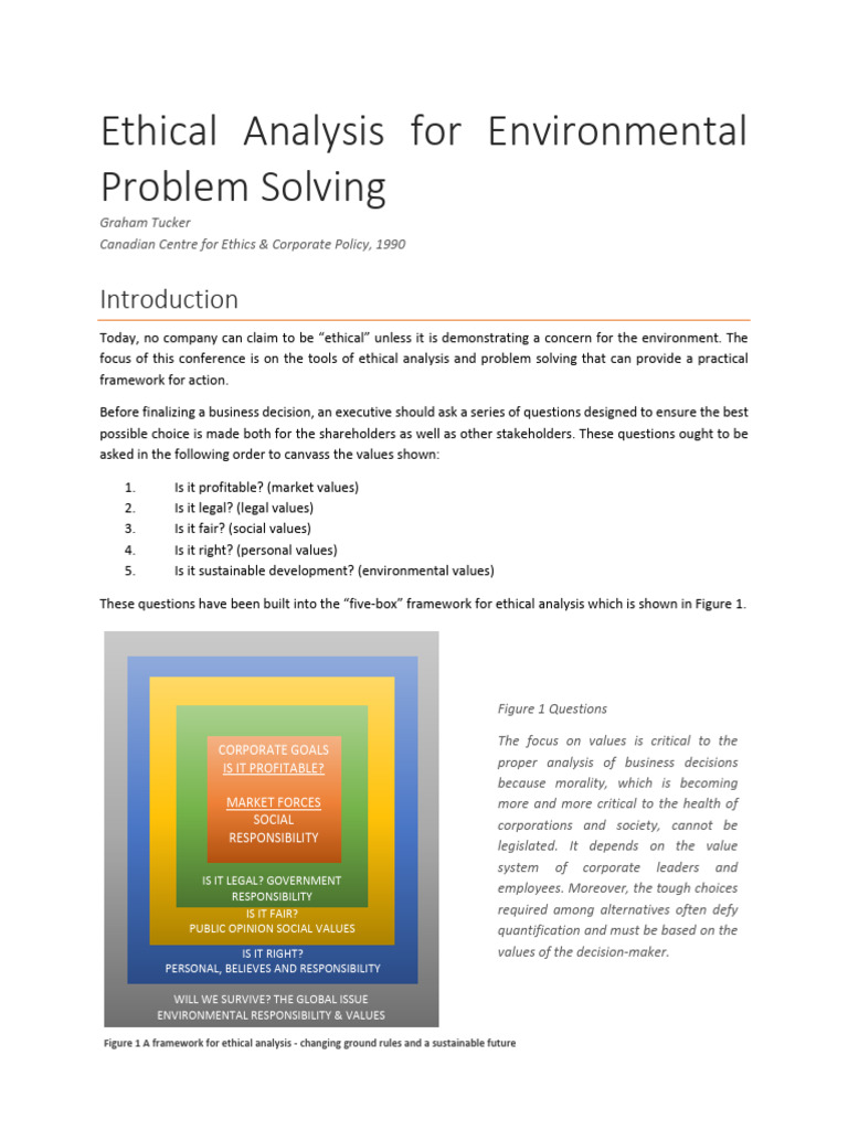 Ethical-Analysis-Environmental-Problem-Solving | PDF