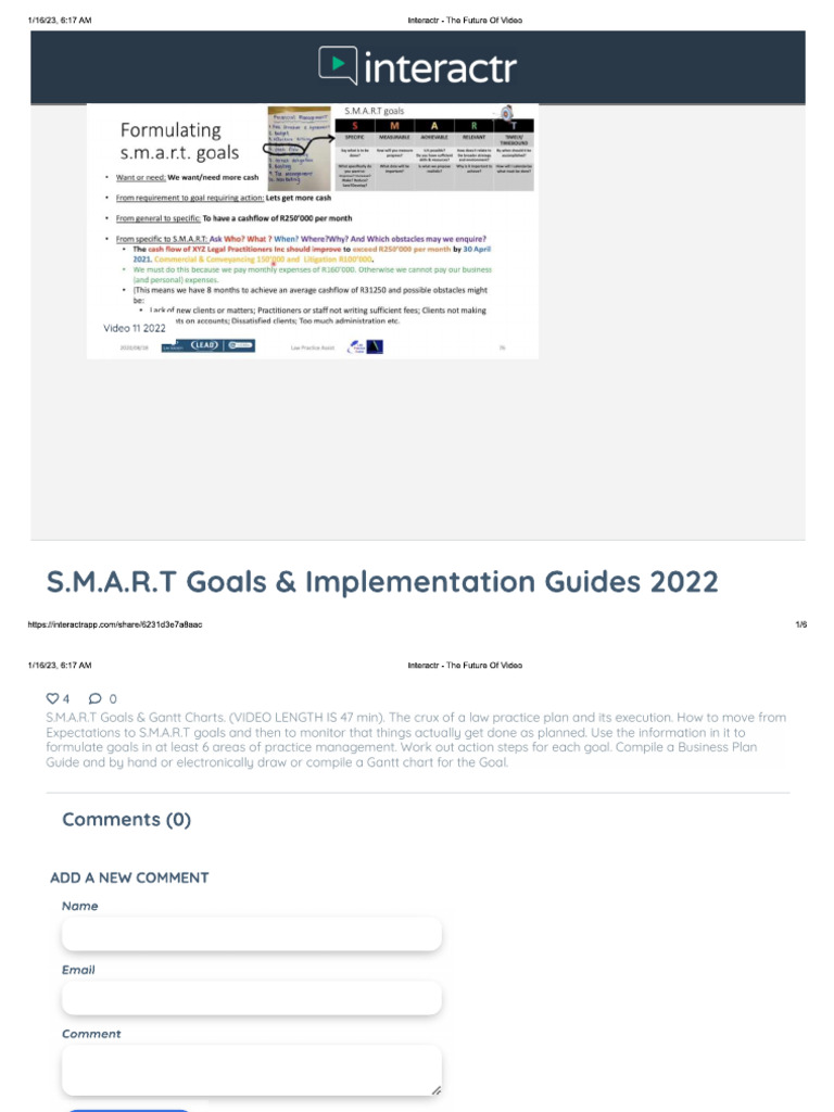 Formulating Smart Goals | PDF