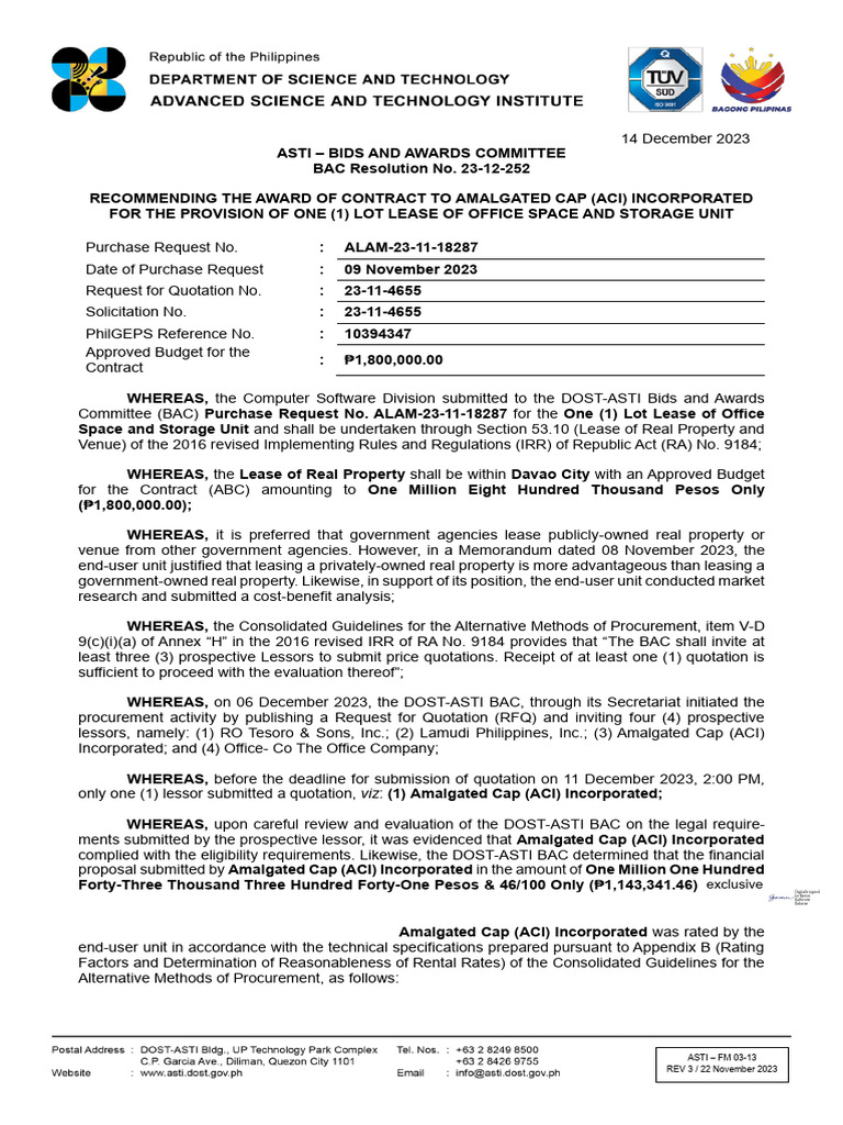 BAC-RESOLUTION-136 | PDF