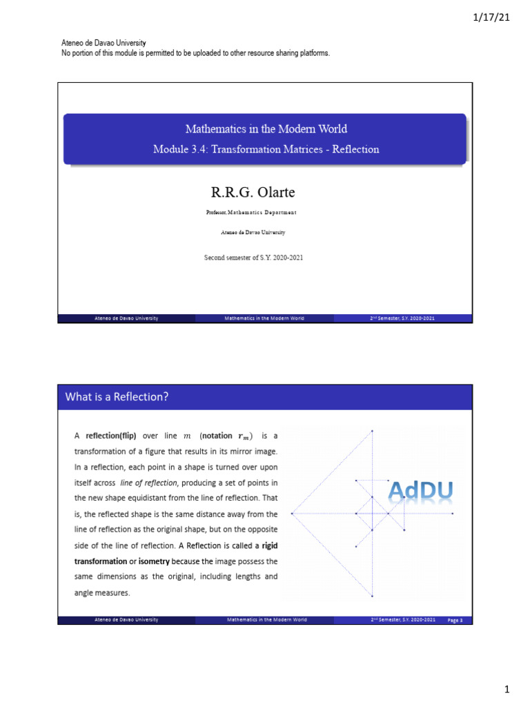 Module 3.4 - Reflection | PDF