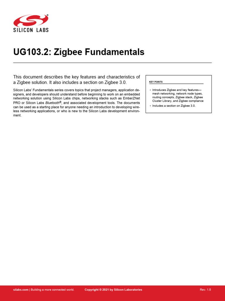 UG103.2: Zigbee Fundamentals | PDF