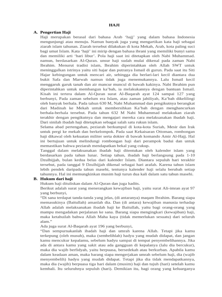 Haji Dan Umrah | PDF