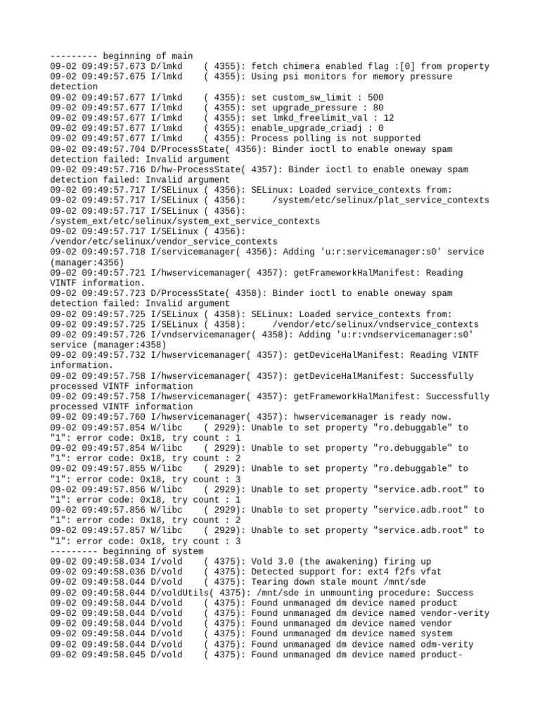 Logcat Prev CSC Log | PDF