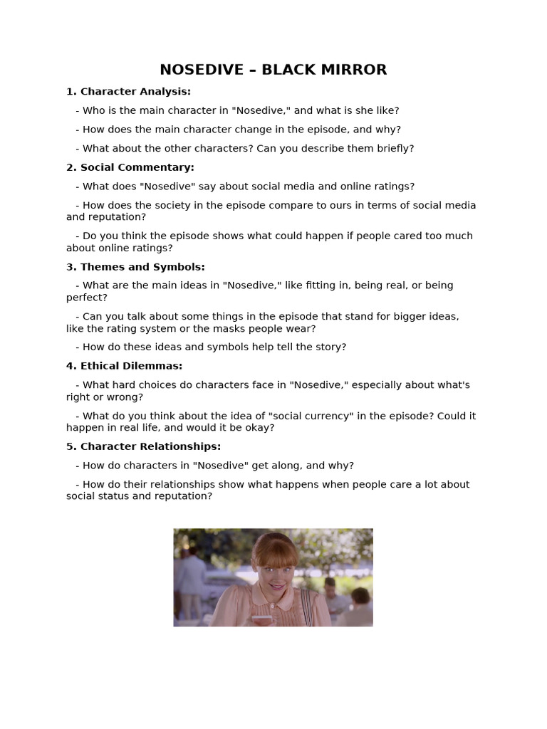 Nosedive - Black Mirror | PDF