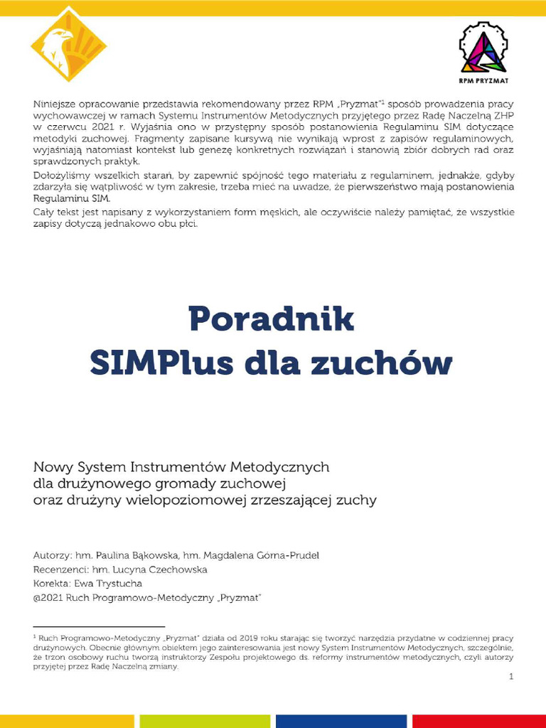 Poradnik SIMPlus dla zuchów | PDF Poradnik SIMPlus dla zuchów | PDF