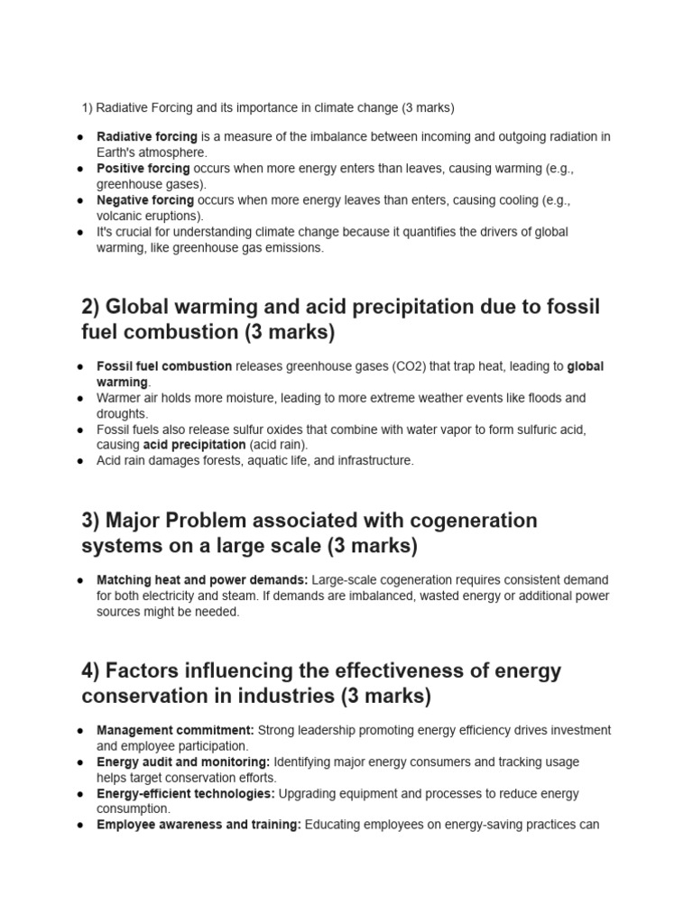Understanding Radiative Forcing and Climate Change | PDF | Climate ...