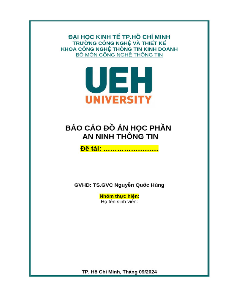 báo cáo mẫu ueh | PDF