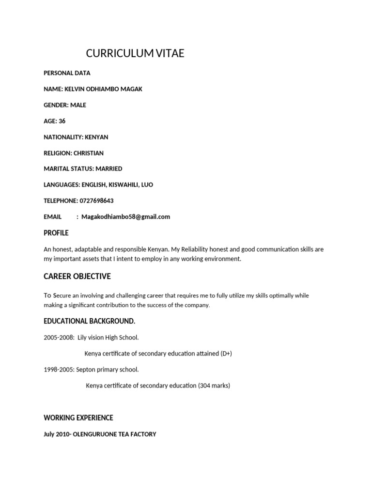 Maggy CV | PDF