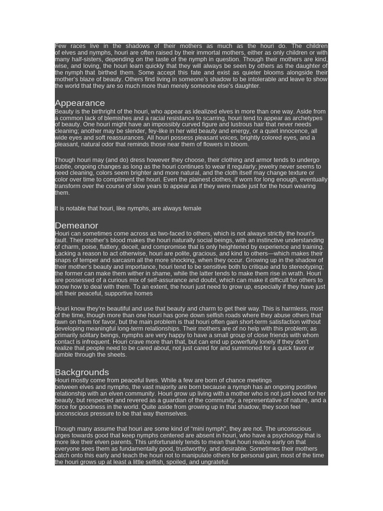 Houri | PDF