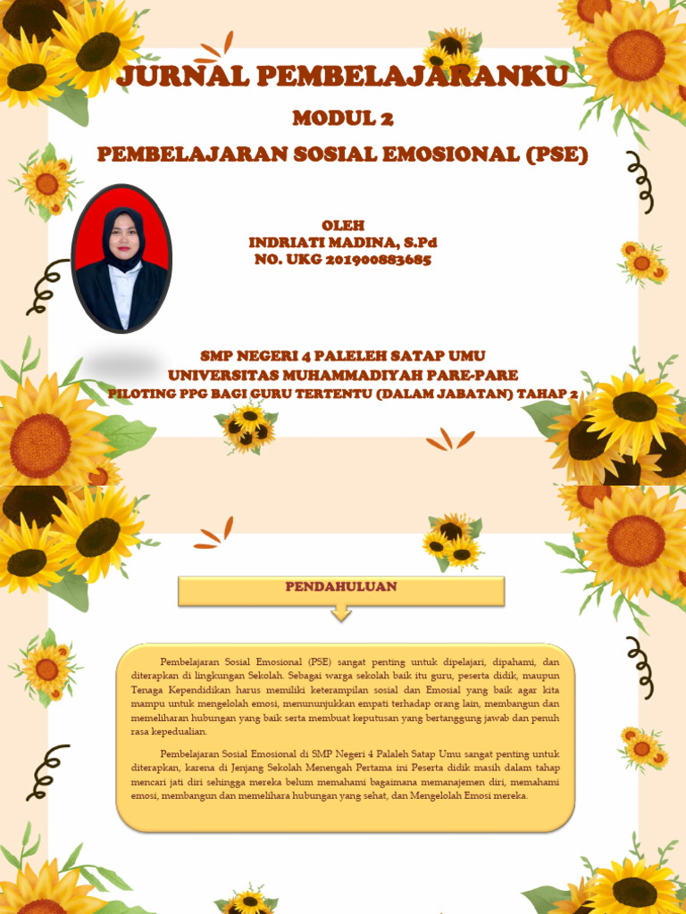 Jurnal Pembelajaranku Modul 2 Pembelajaran Sosial Emosional | PDF
