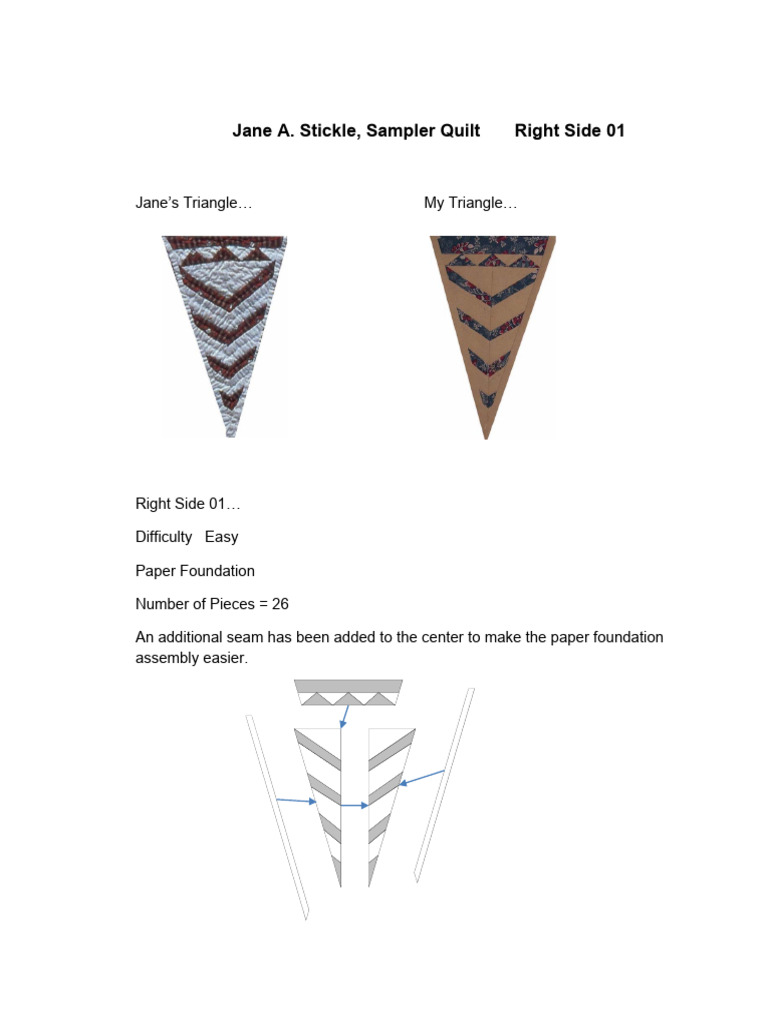 Triangles Right Dear Jane | PDF