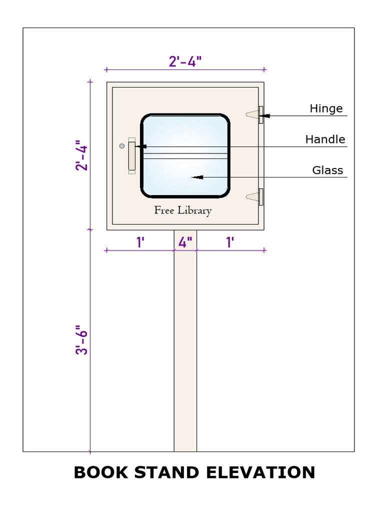 Book Stand Elevation | PDF